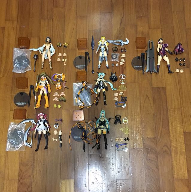 Revoltech queens blade bundle set of 7, Hobbies & Toys, Toys & Games on Carousell