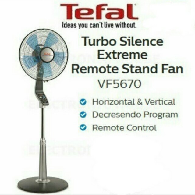 Tefal standing turbo silence fan with remote, TV & Home Appliances ...