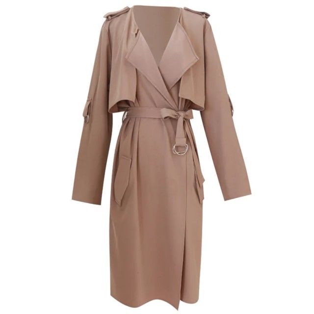 trench coat in caramel color ( fall colour ), Women's Fashion, Coats ...