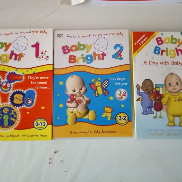 FREE!! 3 Baby Bright DVDs, Hobbies & Toys, Books & Magazines, Children ...