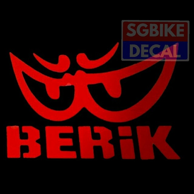Berik Red Reflective Sticker, Motorcycles, Motorcycle Accessories on ...