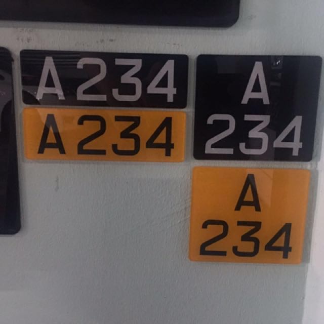 Ebike number plate available @ Wrapworks!! on Carousell