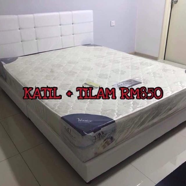 Katil set (including tilam), Furniture & Home Living, Furniture, Bed ...