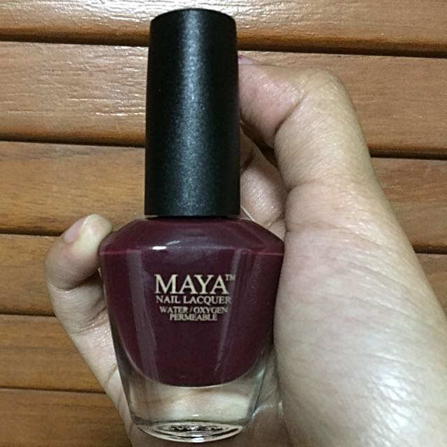 Maya Nail Polish (Halal) (Crimson Glow), Beauty & Personal Care, Hands ...
