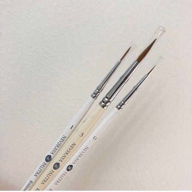 Nevskaya Palitra Kolinsky Sable Brush Set, Hobbies & Toys, Stationery ...