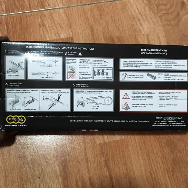 REGINA CHAIN 520 Z ring, Motorcycles, Motorcycle Accessories on Carousell