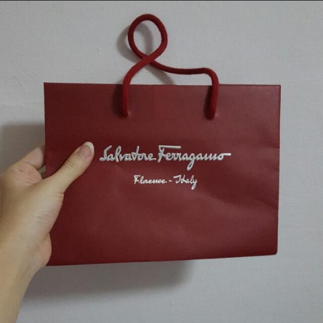 Salvatore Ferragamo Paper Bag, Everything Else on Carousell