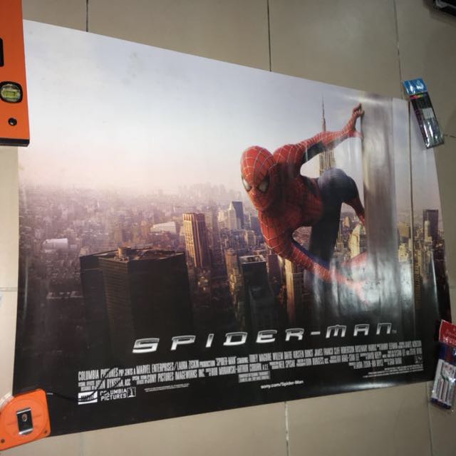 Spider-man Flagpole Movie Poster, Furniture & Home Living, Home Decor ...
