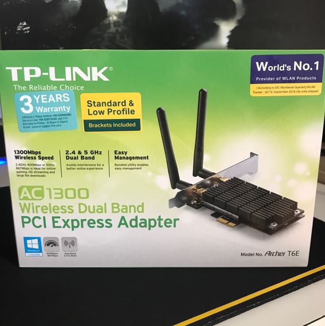 TP Link PCIE WiFi card (Archer T6E), Computers & Tech, Parts ...