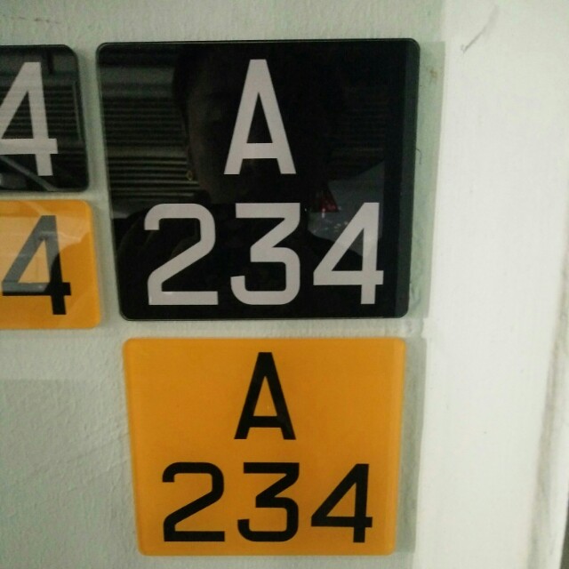 Ebike number plate, Motorcycles, Motorcycle Apparel on Carousell