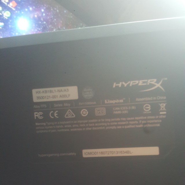 HyperX tm mechanical keyboard, Computers & Tech, Parts & Accessories ...