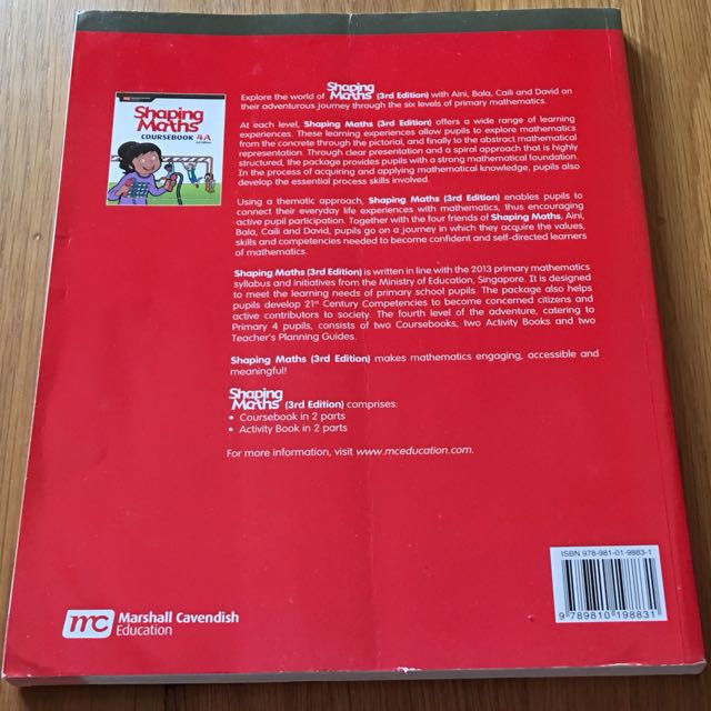 Marshall Cavendish - Shaping Maths Coursebook 4A (3rd Edition) by ... Marshall Cavendish - Shaping Maths Coursebook 4A (3rd Edition) by ...