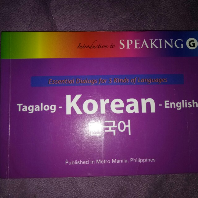TAGALOG-KOREAN-ENGLISH TRANSLATIONS, Hobbies & Toys, Books & Magazines ...