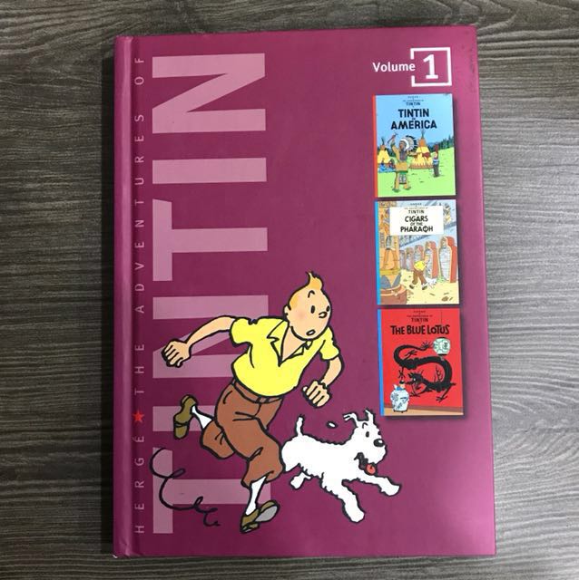 TINTIN comic volume in RUNNING SERIES FULL COLLECTION (1-7), Hobbies ...