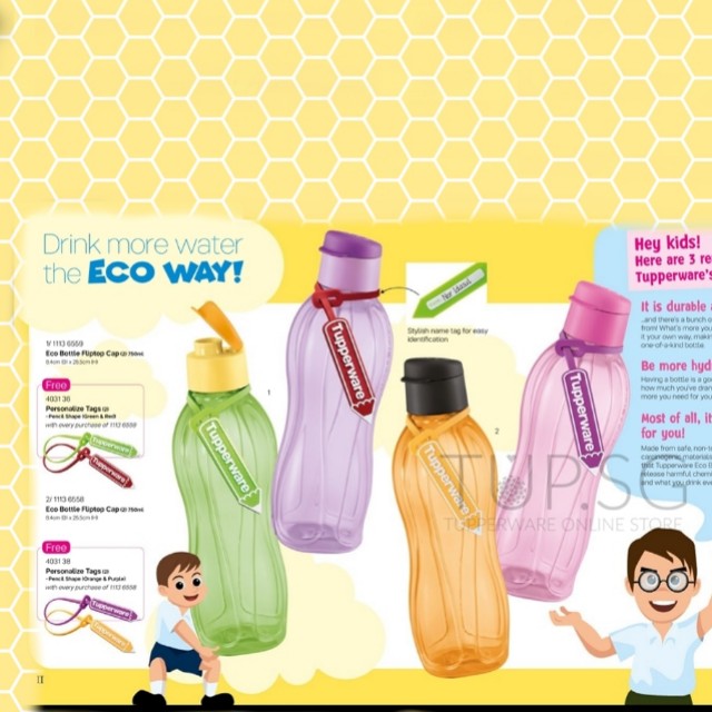 Tupperware Eco Bottle 750ml, TV & Home Appliances, Kitchen Appliances ...