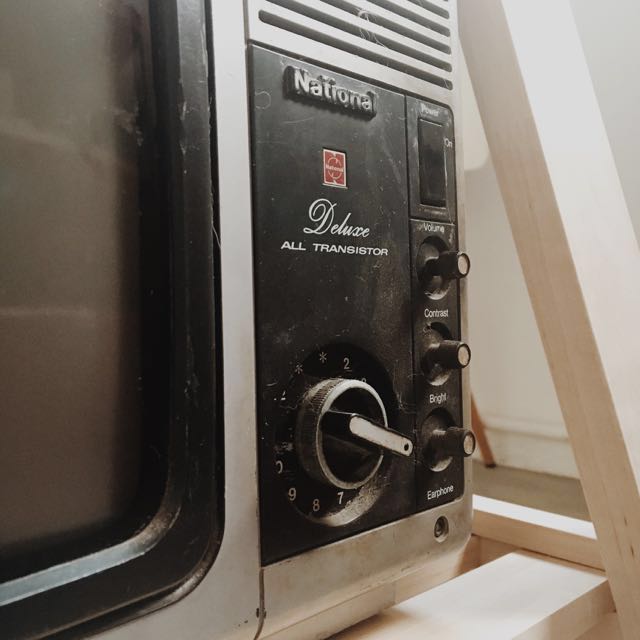 Vintage Retro National Transistor TV, Vintage & Collectibles on Carousell