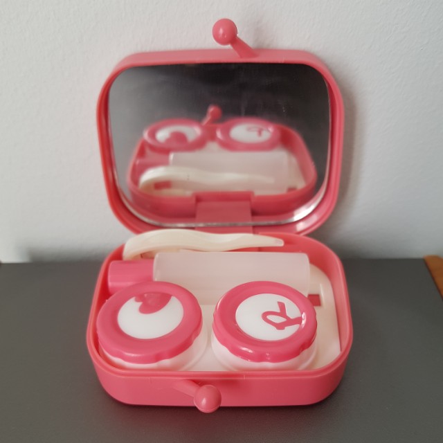 Compact Contact Lens Box Set, Women's Fashion, Watches & Accessories ...