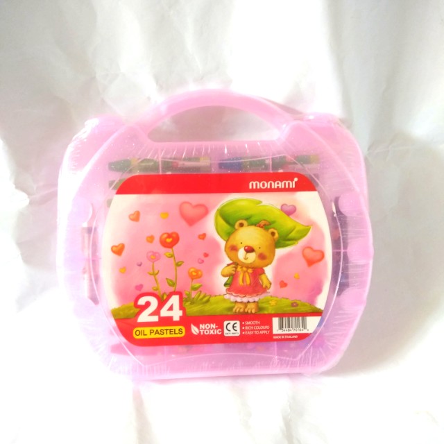 Monami 24 oil pastels, Hobbies & Toys, Stationery & Craft, Craft ...