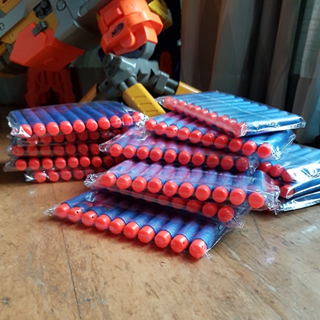 Nerf Gun Ammo - Blue Dart Refills, Hobbies & Toys, Toys & Games on ...