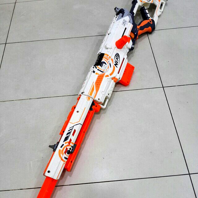 Nerf Whiteout Longstrike, Hobbies & Toys, Toys & Games on Carousell