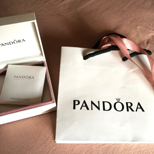 Pandora bracelet box with paper bag, Hobbies & Toys, Stationery & Craft ...
