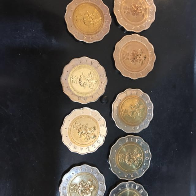 9Pc Fv $5 comp base metal coin, Hobbies & Toys, Memorabilia ...