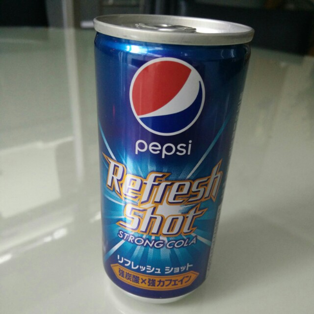 日本百事可樂 Pepsi Refresh Shot Strong Cola, 嘢食 & 嘢飲, 包裝食物&即食食物 - Carousell