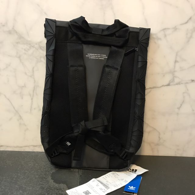 Adidas Issey Miyake Roll Top Backpack - Black, Men's Fashion, Bags ...