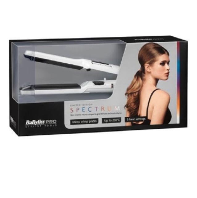 BaByliss PRO Spectrum Root Boost Crimper - Pearl White, Beauty ...