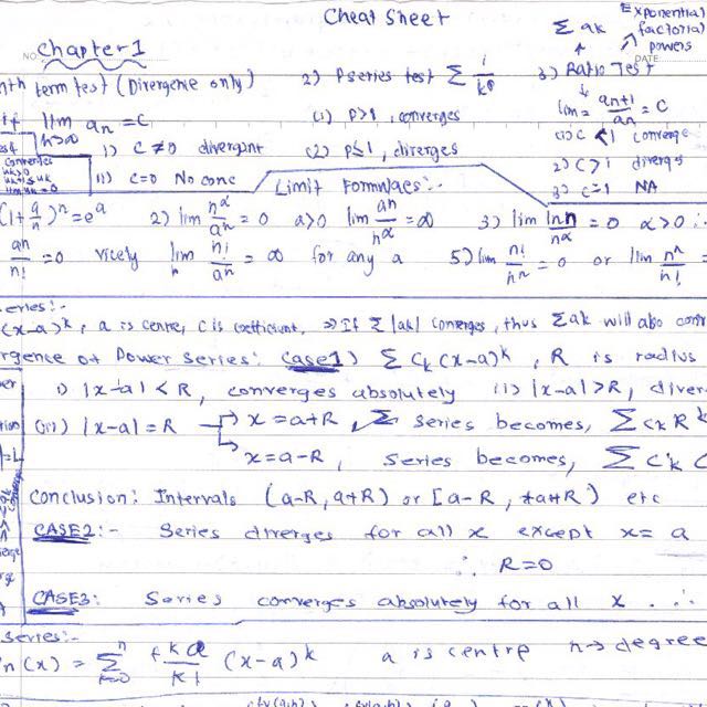Ma1511/Ma1505 (part2) cheatsheet, Hobbies & Toys, Books & Magazines, Textbooks on Carousell
