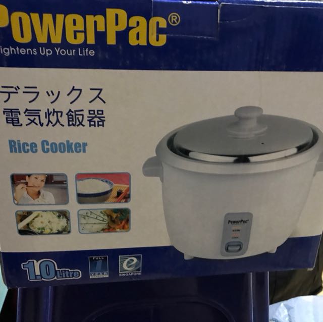 PowerPac rice Cooker 1 litre, TV & Home Appliances, Kitchen Appliances ...
