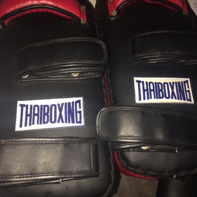 Thai boxing pads, Sports Equipment, Sports & Games, Racket & Ball ...