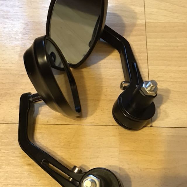 Universal Bar End Mirrors, Motorcycles, Motorcycle Accessories on Carousell