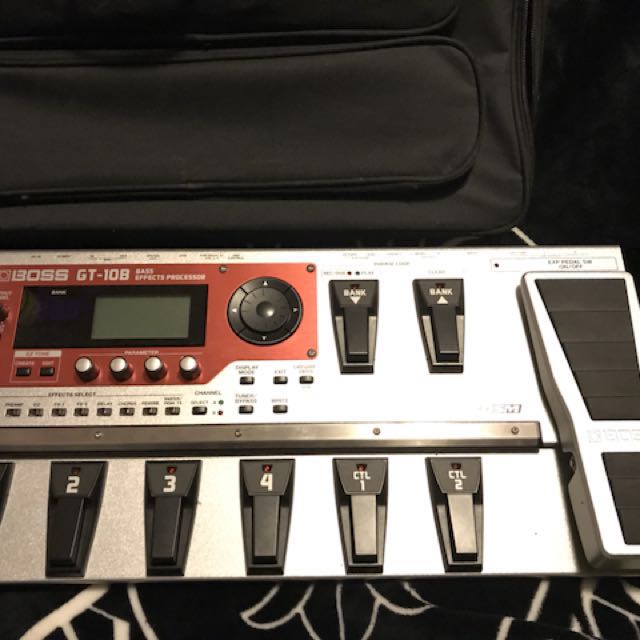 BOSS GT-10B. GT10B, BASS GUITAR PREAMP MULTI EFFECTS PROCESSOR, 興趣及遊戲 ...