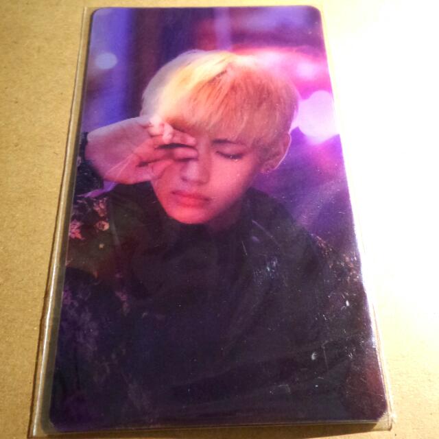 BTS Wings Concept Book Lenticular Photocard (V Taehyung Version), Entertainment, K-Wave on Carousell