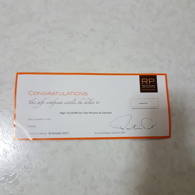 Carousel high tea buffet for 2, Tickets & Vouchers, Vouchers on Carousell