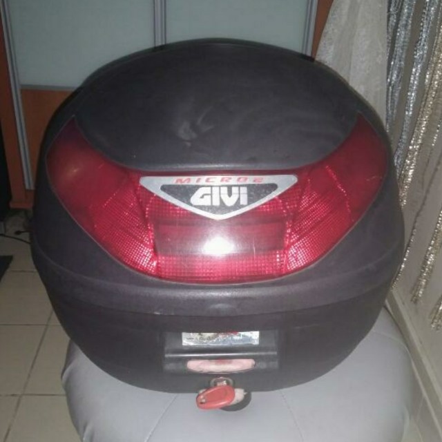 Givi Box Micro 2 w/ Baseplate, Motorcycles, Motorcycle Accessories on ...
