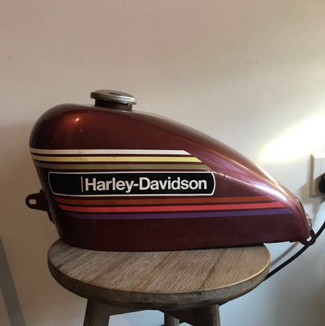 Harley amf peanut tank, Motorcycles, Motorcycle Accessories on Carousell