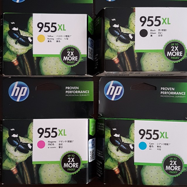 HP 955XL Complete Ink Set, Computers & Tech, Laptops & Notebooks on ...