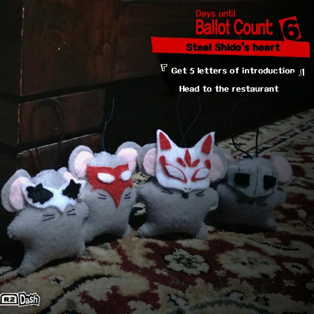 Persona 5 Royal DIY Mouse Plush Charm, Hobbies & Toys, Memorabilia ...