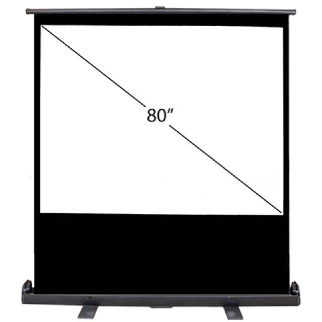 Portable projector screen (retractable), TV & Home Appliances, TV ...
