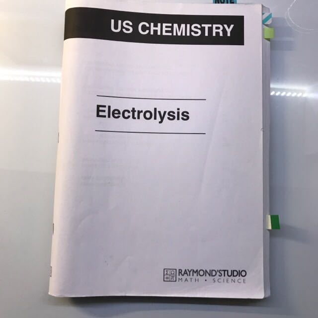 RMSS electrolysis book, Hobbies & Toys, Books & Magazines, Textbooks on Carousell