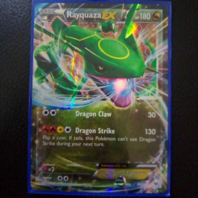 *SUPER RARE* RAYQUAZA EX 2015, Hobbies & Toys, Toys & Games on Carousell
