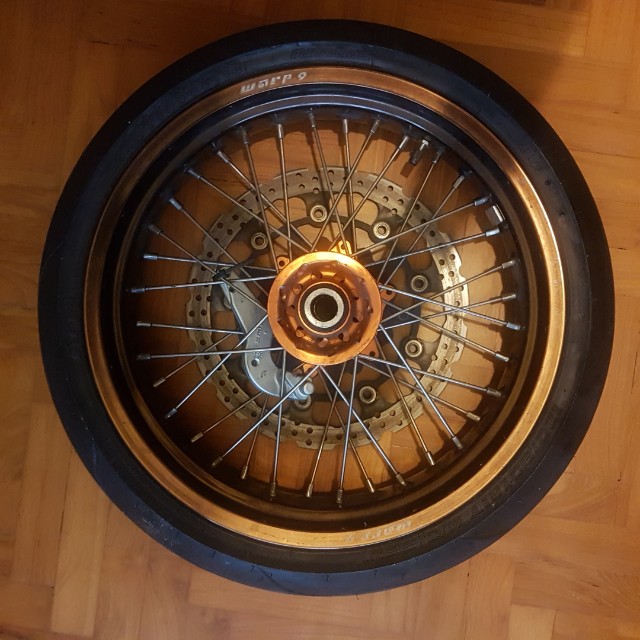 Warp 9 Supermoto Rims, Motorcycles, Motorcycle Accessories on Carousell