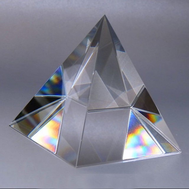 5 surface super clear glass pyramid glass, Furniture, Home Decor on ...