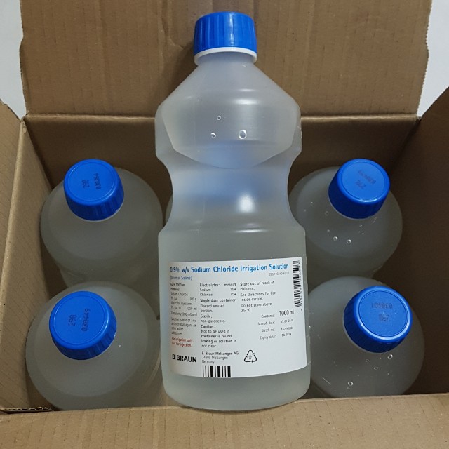 B. Braun sodium chloride irrigation solution (normal saline), Beauty ...