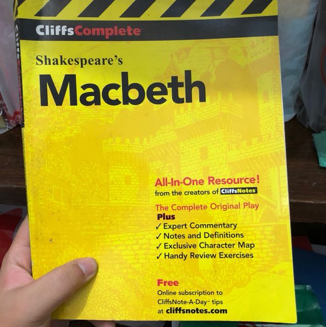 Macbeth Cliffnotes, Hobbies & Toys, Books & Magazines, Textbooks on ...