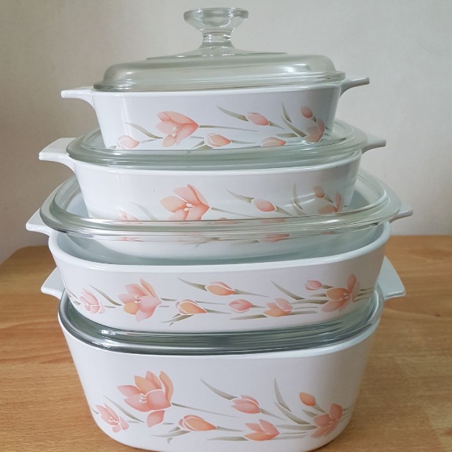 Microwavable Glass Containers (4 pieces in set), TV & Home Appliances ...