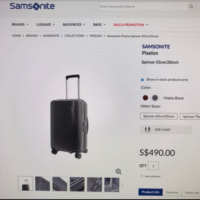Samsonite 20" Pixelon Cabin Luggage, Men's Fashion, Bags, Briefcases on ...