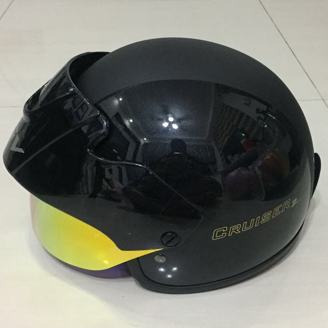 Sgv Cruiser Helmet (Suitable for Tudung User), Motorcycles, Motorcycle ...